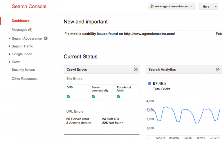 Otimizando o Site com o Google Search Console