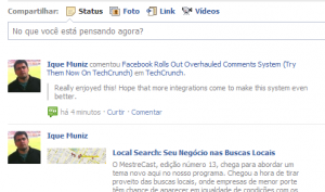 O Novo Sistema de Comentários do Facebook