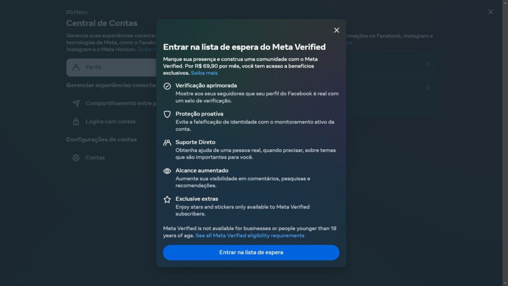 Meta Verified: Selo de Verificação Paga no Instagram e Facebook
