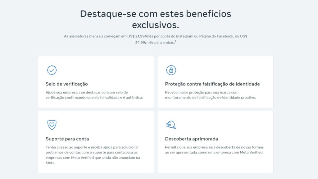 Meta Verified: Selo de Verificação Paga no Instagram e Facebook