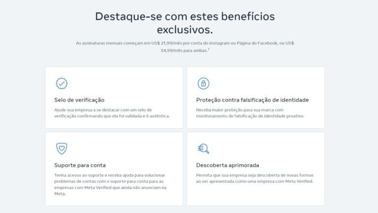 Meta Verified: Selo de Verificação Paga no Instagram e Facebook